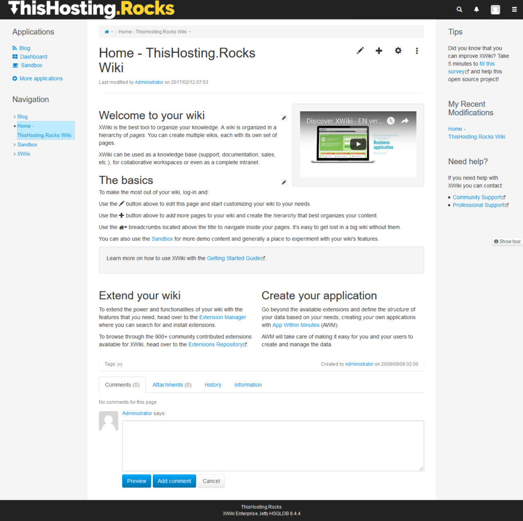 How to Build Your Own Wiki with XWiki on CentOS – ThisHosting.Rocks