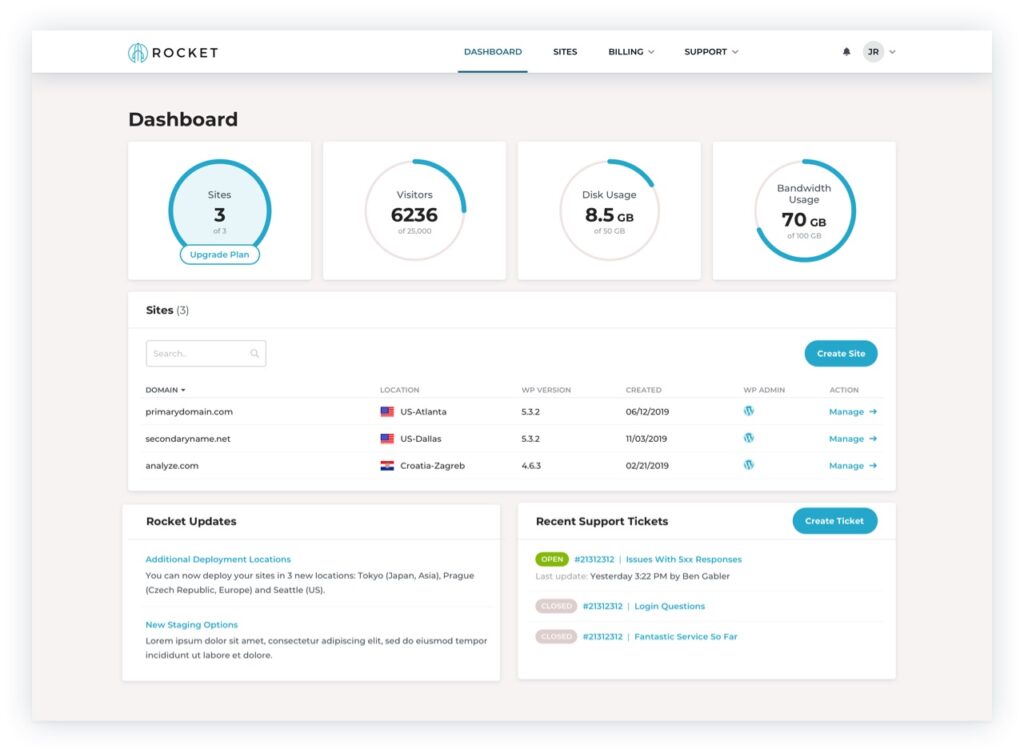 Rocket Review - Fast Managed WordPress Hosting